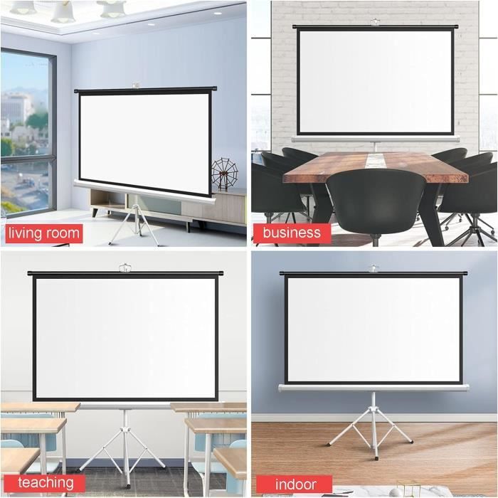 Écran De Projection Avec Support Pliable - Écran De Projection ...