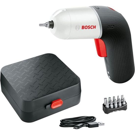 Visseuse sans fil Bosch - IXO (6ème génération, blanc - noir, variateur ...