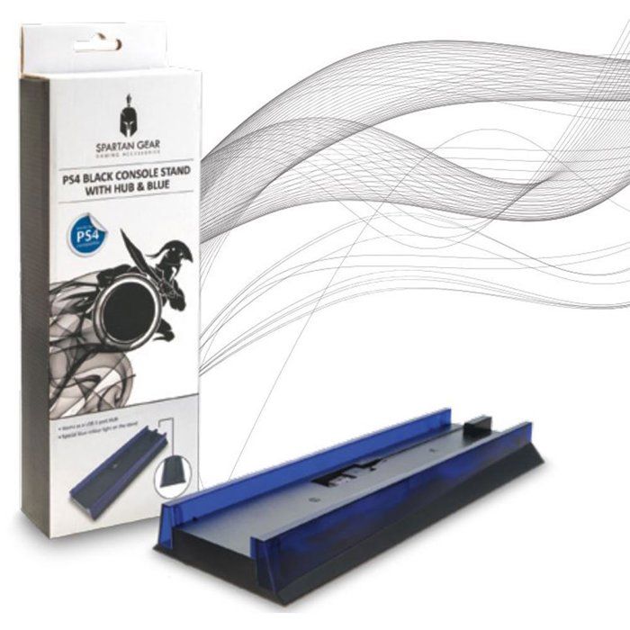 Spartan gear - SGSTPS401 - Console verticale noir avec hub/lumiere bleu ...