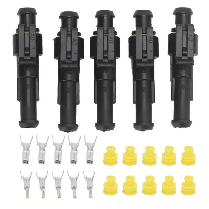Akozon Wire Connectors, Waterproof Wire Connectors 1Pin Electrical Wire ...