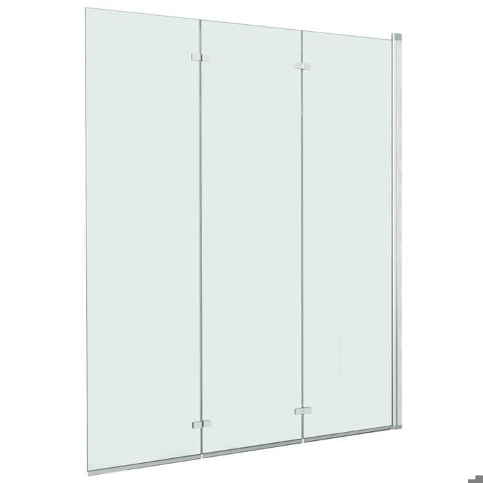 Cabine de douche pliable 3 panneaux ecran pliable paroi de douche salle ...