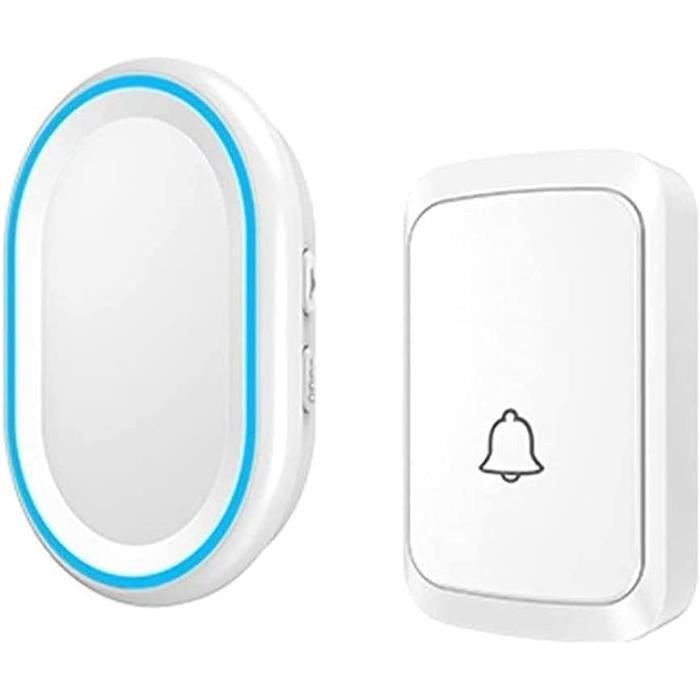 Sonnette sans Fil élégante Sonnette sans Fil Longue portée Minimaliste ...