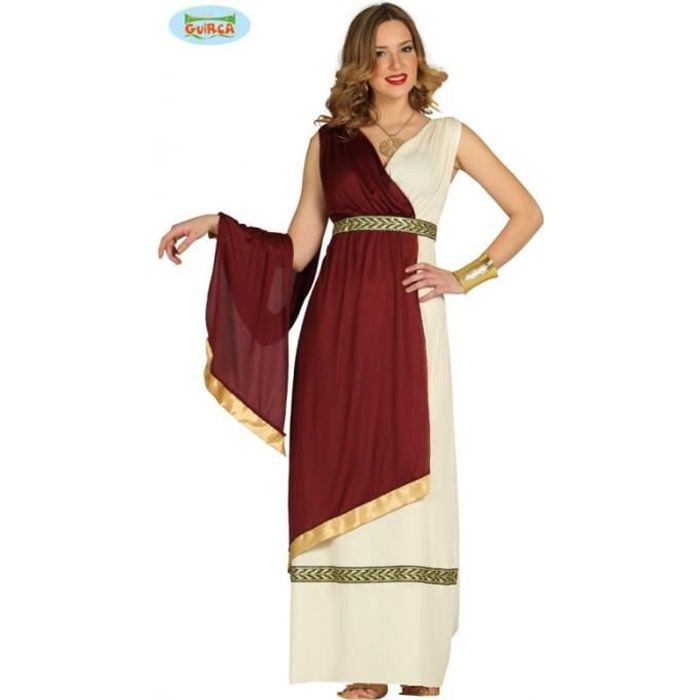 Déguisement Romaine Femme Antiquité - Taille M/L - Tunique et Ceinture ...