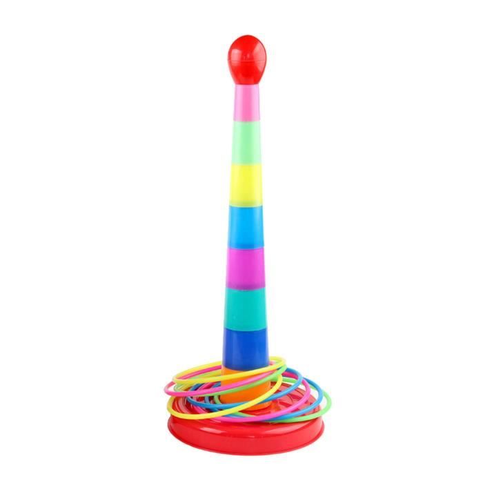 B-Jeu de lancer d'anneau de carnaval pour enfants, cerceau, cônes en ...