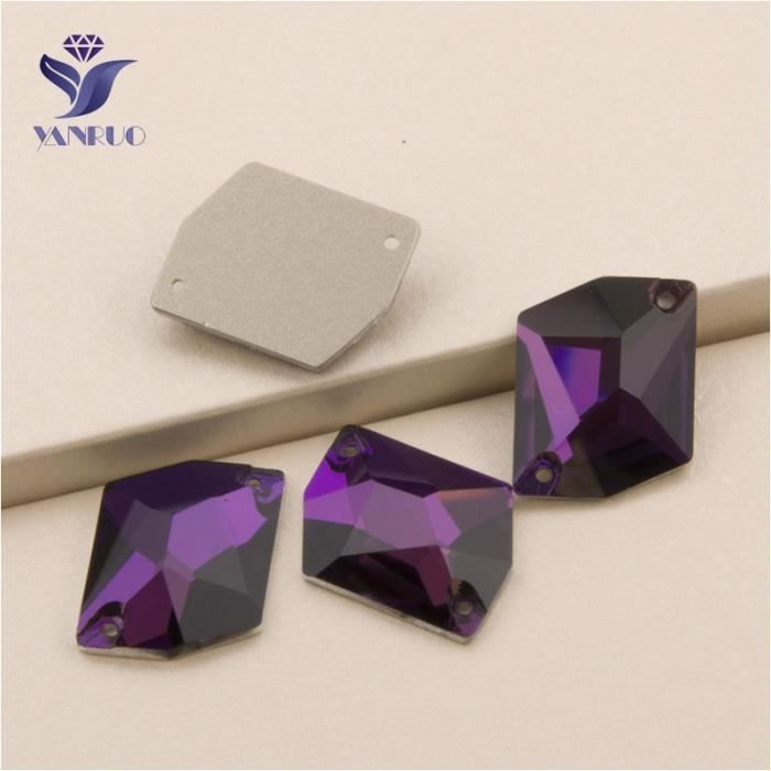 Ecusson Yanruo 3265 Strass à Dos Plat Cosmique Pierres à Coudre Sur