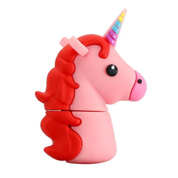 Clé USB - Pink Unicorn - 8 Go - Licorne dessin animé - USB 2.0 - Plug ...