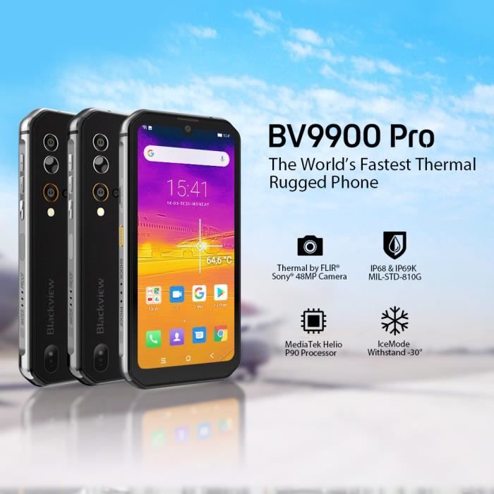 Blackview BV9900 Pro Smartphone robuste IP68 5.84 pouces Helio P90 Octa ...