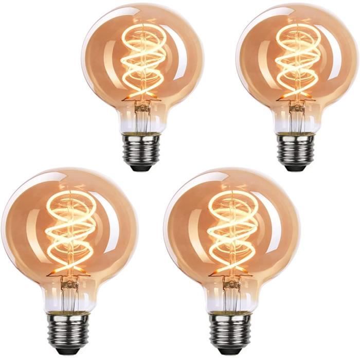 Ampoule Led G80 E27 Filament Ampoule Led Vintage 6W Dimmable Blanc ...