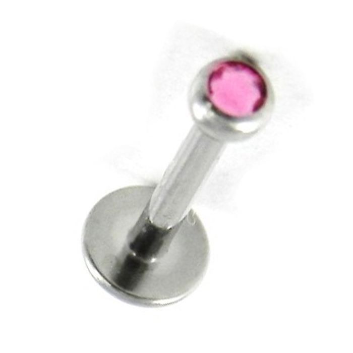 Piercing labret en titane LES TRESORS DE LILY - modèle Mouche - rose ...