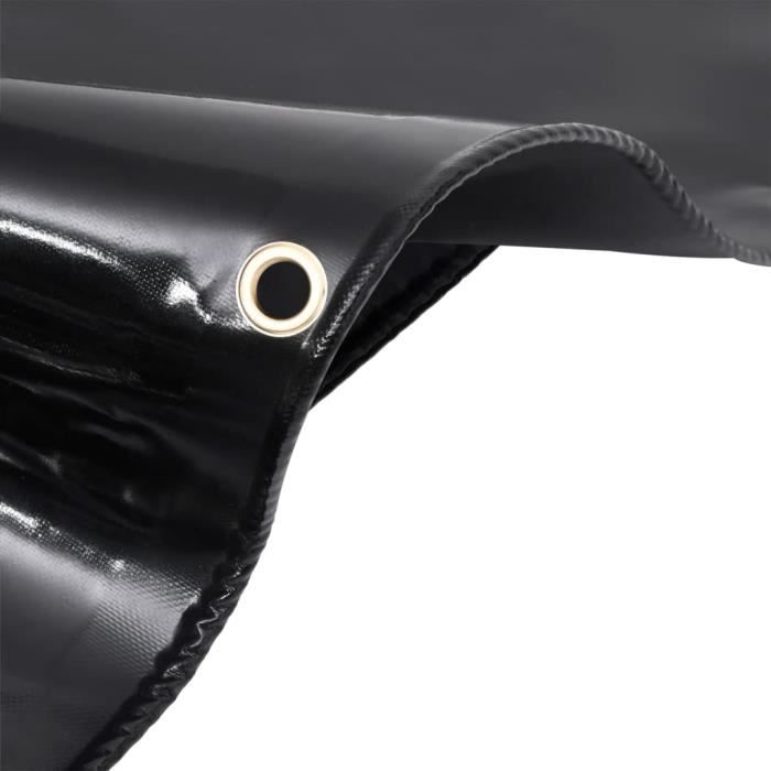 ABB Bâche de protection 650 g-m² 2x3 m Noir - Qqmora - GHK101236 ...