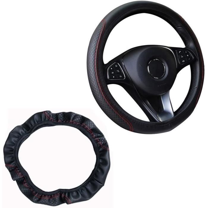 Couvre Volant Voiture, Universelle Housse Volant Voiture En Cuir Microfibre, Antidérapante ...