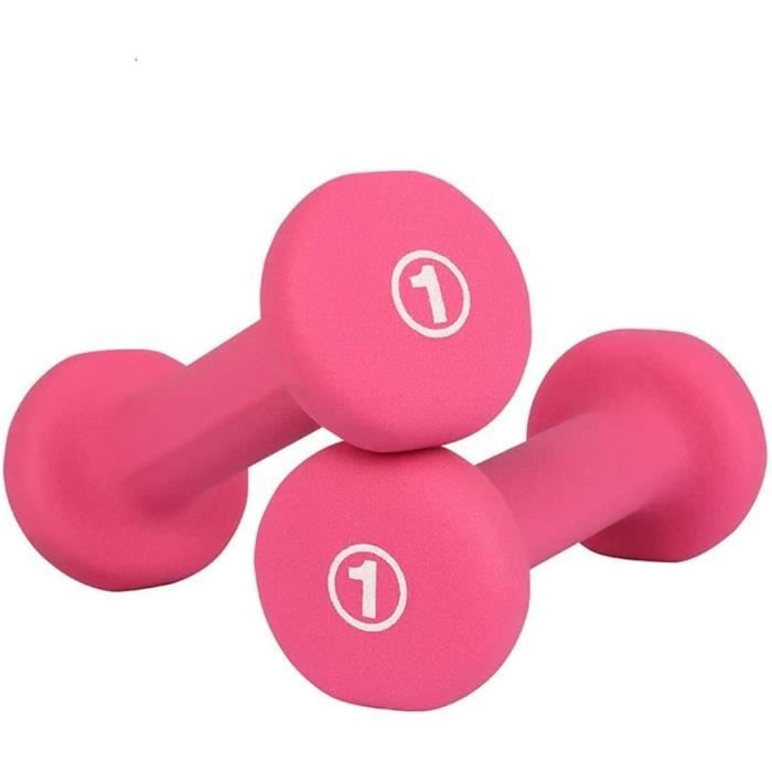 Halteres Poids Haltères Poids Set Barbell revêtement en néoprène Poids ...