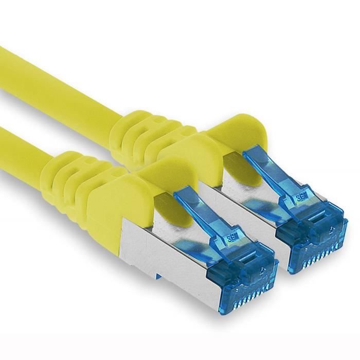 Câble Patch - 2M Ethernet, Réseau, Câble Lan Cat6A (Pour Réseaux ...
