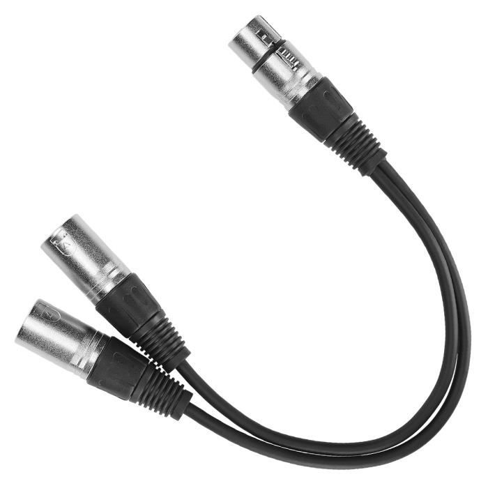 FRA Câble au-dio XLR JORINDO Câble XLR femelle vers double XLR mâle Câble de microphone au-dio ...