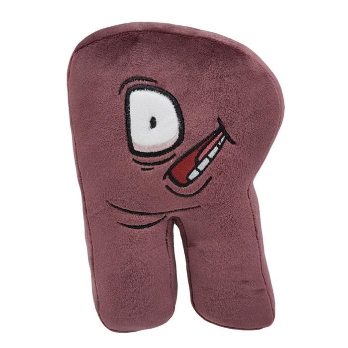 Jouet en peluche Alphabet Lore, poupée en peluche avec lettre R, poupée en peluche avec lettres ...