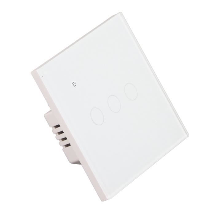 YOSOO Interrupteur intelligent WiFi 3 gangs Blanc 3 Gang WiFi Smart ...