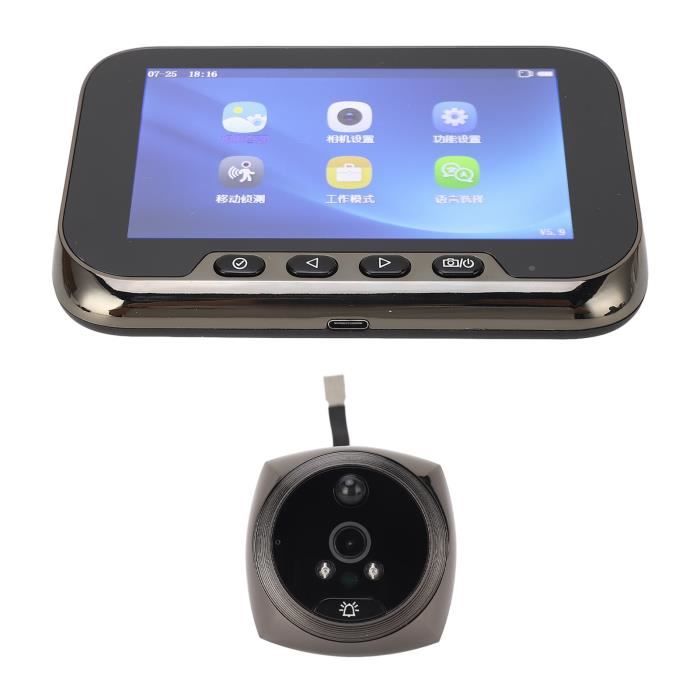 ZJCHAO Caméra judas pour visionneuse de porte Judas de Porte Caméra 2MP ...