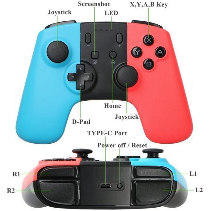 2,4 G Manette Sans Fil Jeu Bluetooth pour console Nintendo Switch1 ...