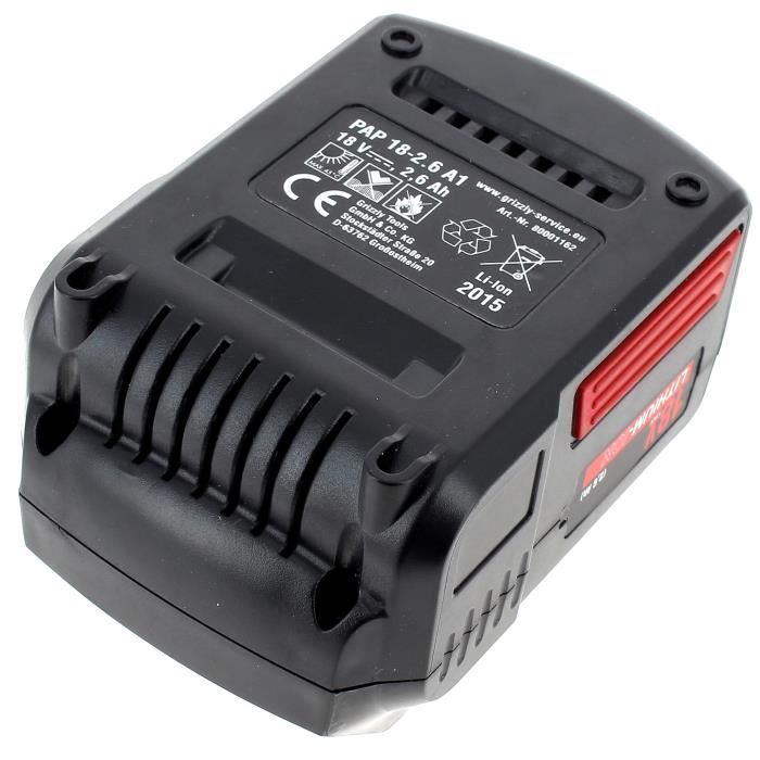Batterie 18v 2,6ah pour Meuleuse Parkside, Visseuse Parkside, Scie ...
