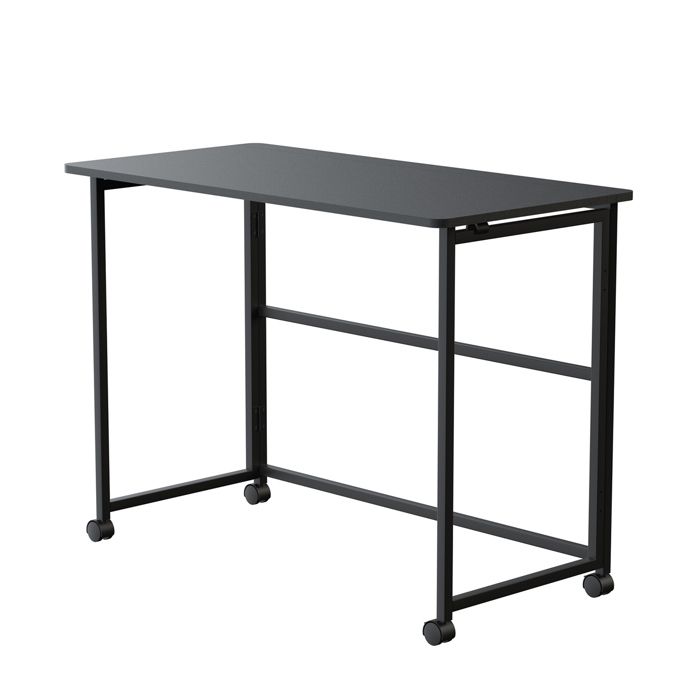 Maclean table pliante, noire, mobile, plateau 100x50cm, max. 50kg, MC ...