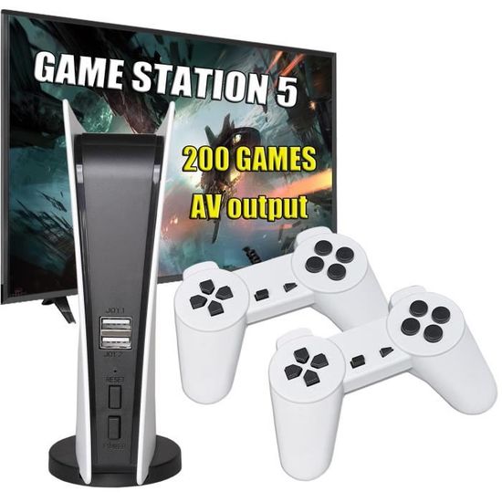 GS5 Game Station 5 Console de jeu vidéo TV, console de jeu, sortie AV ...
