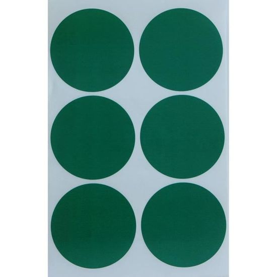 Gommettes Étiquettes Autocollantes Rondes Vert Environ 5cm (50mm) 12 ...