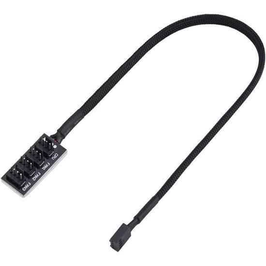Hub de ventilateur PWM, mâle à 4 broches pour ventilateur de processeur Hub de ventilateurs de ...
