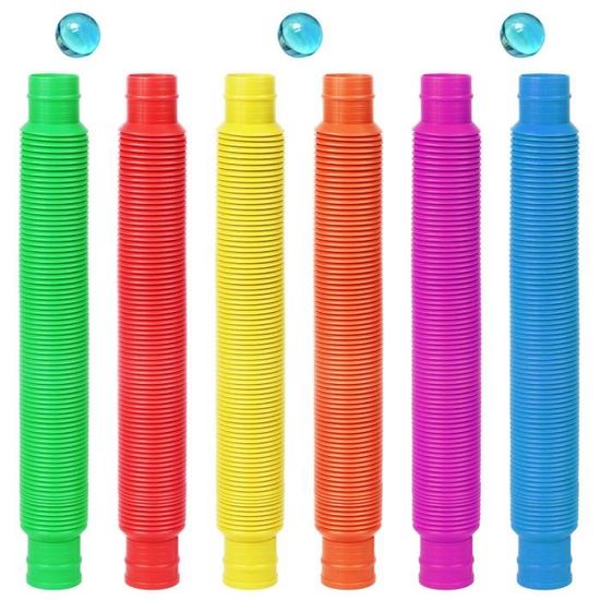 6 Pièces Pop Tubes Grand tube Jouets Sensoriels,Sensoriels de Tuyau ...