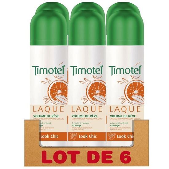 TIMOTEI Lot de 6 Laques Volume de Rêve - 250ml - Cdiscount Au quotidien