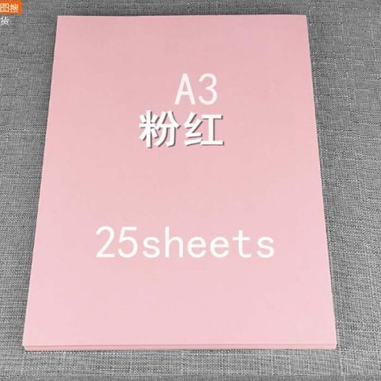 Carte postale,Papier cartonné série rouge 230g,papeterie épaisse,carton artisanal pour enfant ...