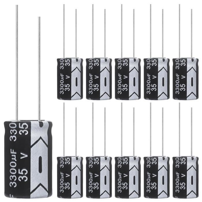Condensateur 3300uF 35V Condensateurs Électrolytiques Aluminium 3300μF ...