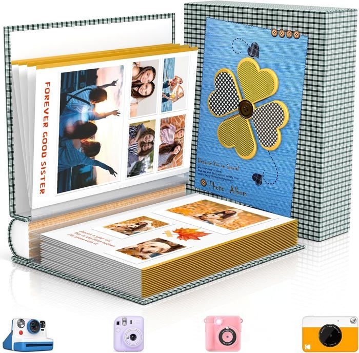 Album Photo Adhesif pour Polaroid, Album Photo 10x15 pour Instax Mini ...