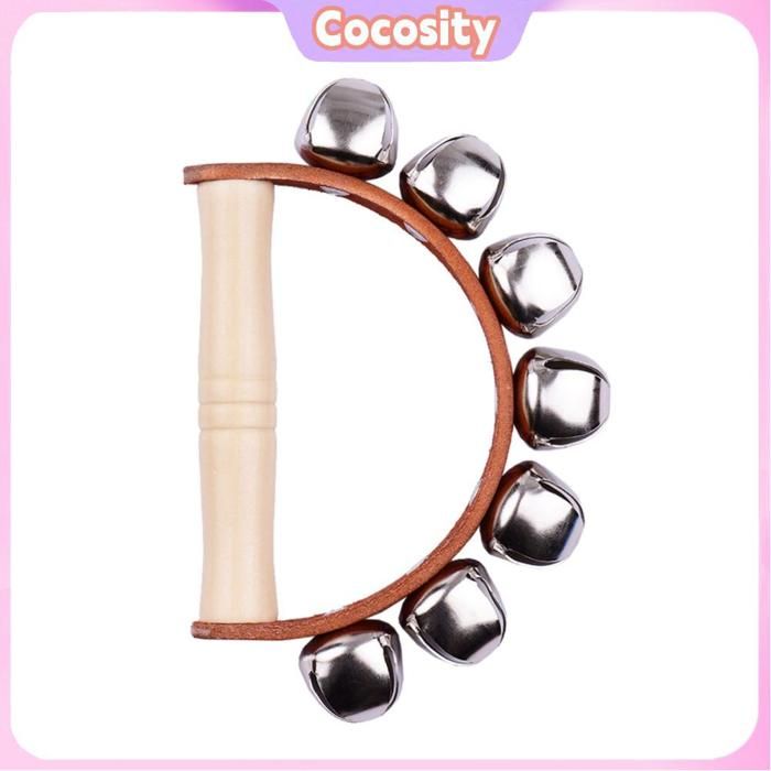 Cocosity Clonge à main Tambourine Cloche à main musique pieces ...