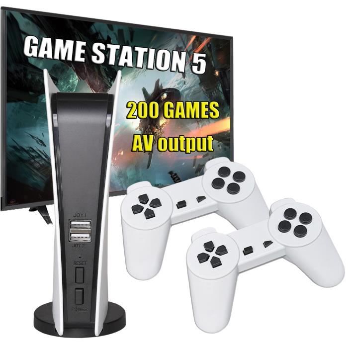 GS5 Game Station 5 Console de jeu vidéo TV, console de jeu, sortie AV ...
