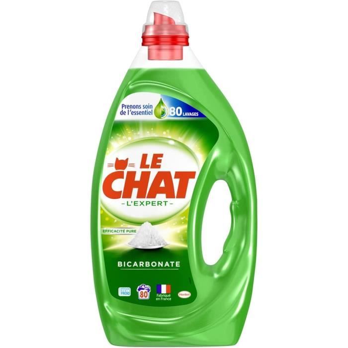 Lessive Liquide Bicarbonate – 80 Lavages (4L) – Lessive Blanc Et ...