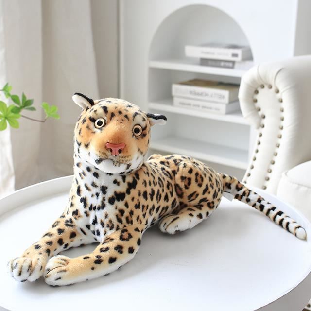 Léopard - 60 cm - Jouets en peluche tigre réalistes pour enfants ...