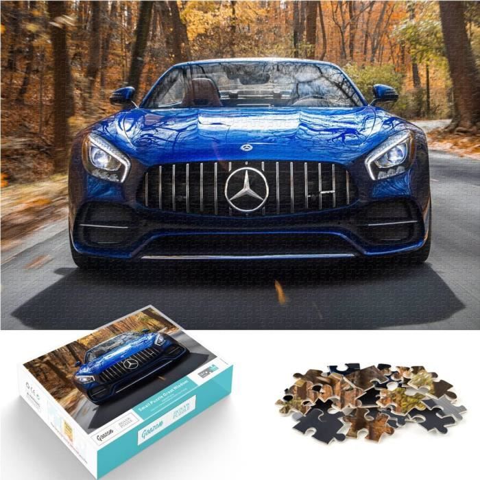 Puzzles 1000 Pièces Amg Gt Bleu Supercar Puzzle Adultes Enfants Jigsaw ...