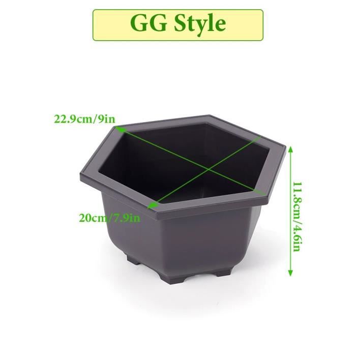 Hexagone GG - Pot de plante de sable violet, Pot rétro de fleur ...