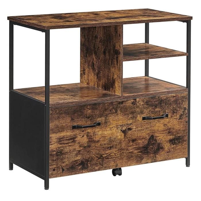 Caisson avec tiroir meuble de rangement bureau pour format A4 dossier ...