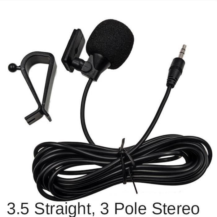 Microphone,Système de prise Jack pour Microphone et Audio de voiture, 3 ...