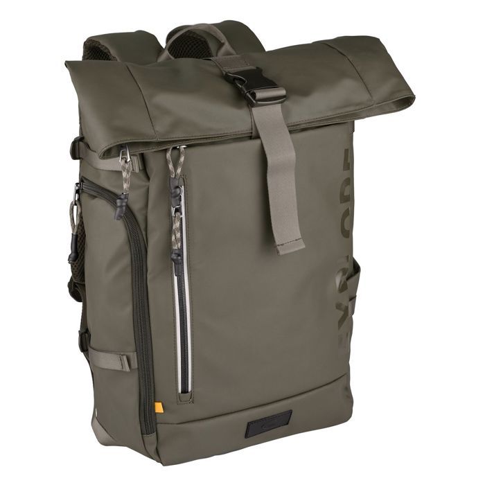 Camel active Sac à dos kaki pour homme - Explore Rolltop Backpack L ...