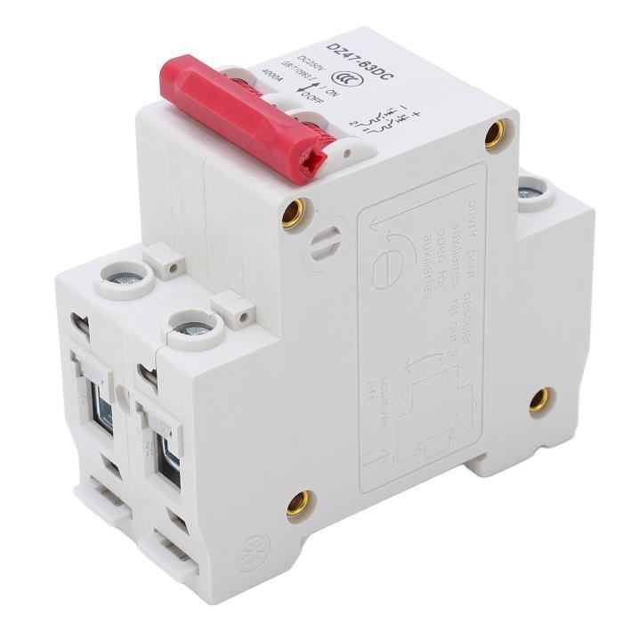 Disjoncteur - EJ.LIFE - 2P photovoltaïque - 250V - 4kA - PP ignifuge - Cdiscount Bricolage