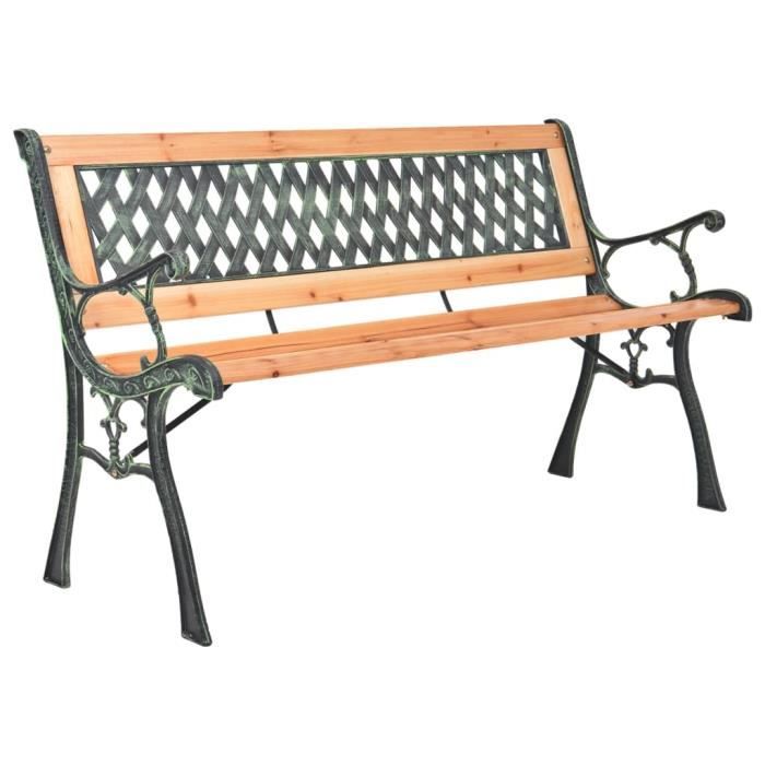 Banc De Jardin Fonte Et Bois