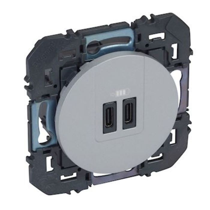 Double prise USB Type C - Dooxie - aluminium - Legrand - Cdiscount ...