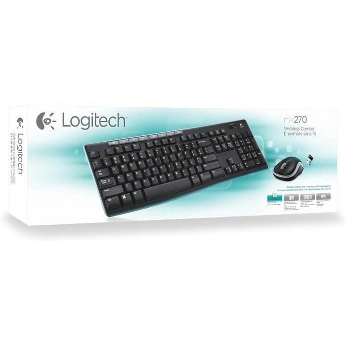 Logitech MK270 Combo Clavier et Souris Sans Fil - Cdiscount Informatique Logitech MK270 Combo Clavier et Souris Sans Fil - Cdiscount Informatique