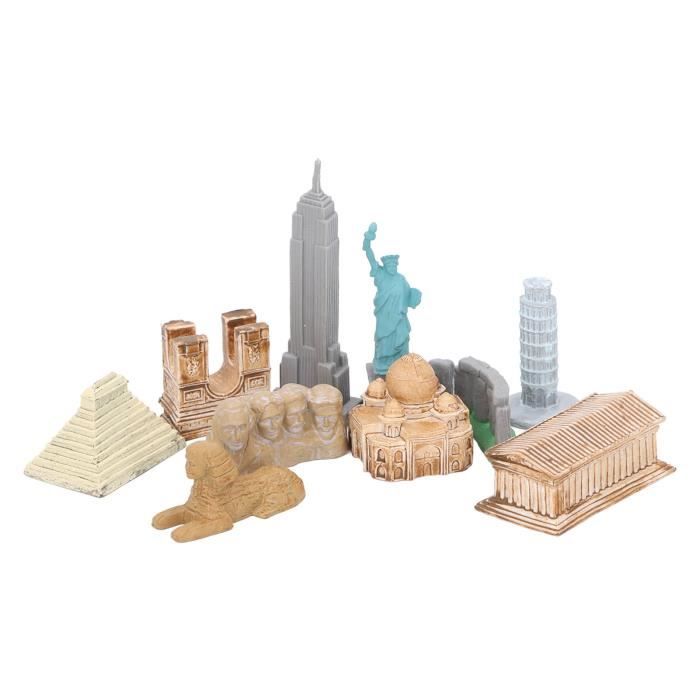 SALUTUYA Ensemble de miniatures de monuments historiques du monde avec ...
