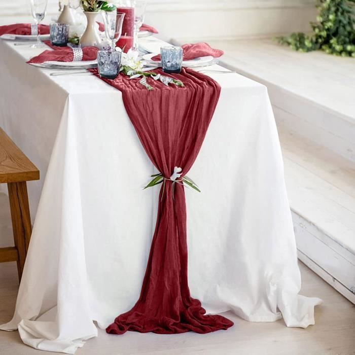 Chemin De Table De Mariage Chemin De Table Plissé Chemin De Table Pour ...