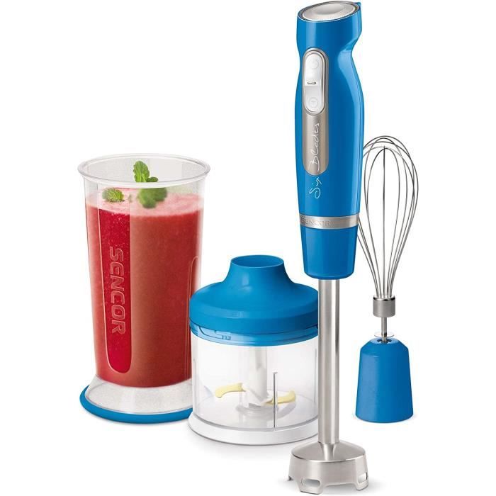 Mixeur Melangeur a Main avec 6 Lames en Titane/Ice Crash, Bleu SENCOR ...