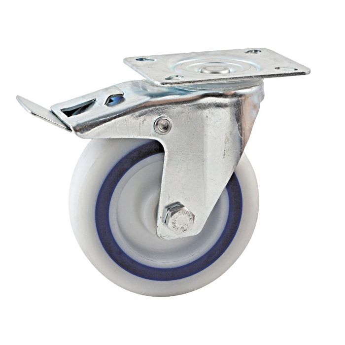 Roulette saturne grise 100mm pivotante à frein - AVL - 5948420 ...