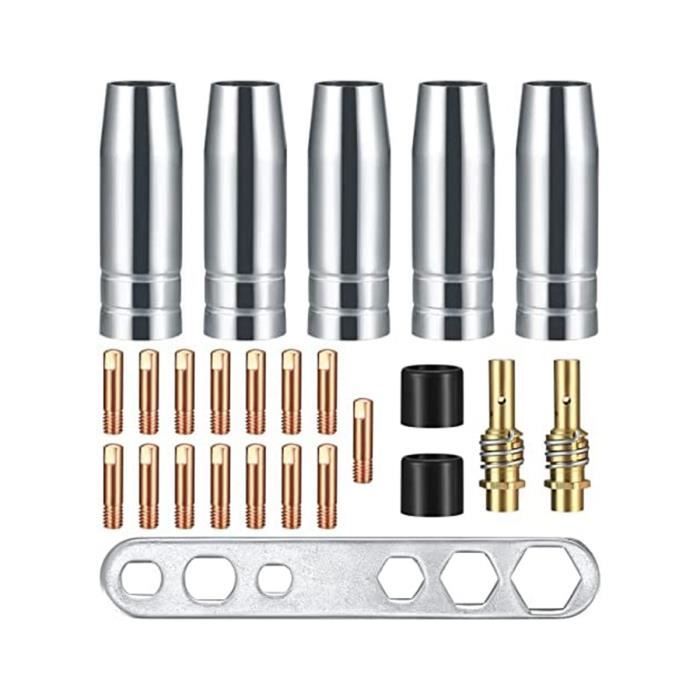 Kit de 25 embouts de buse de contact pour pistolet de soudage MIG MB ...